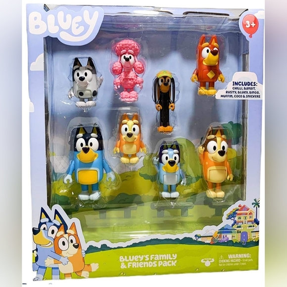 Bluey | Toys | Bluey Family And Friends Articulated Action Figures ...